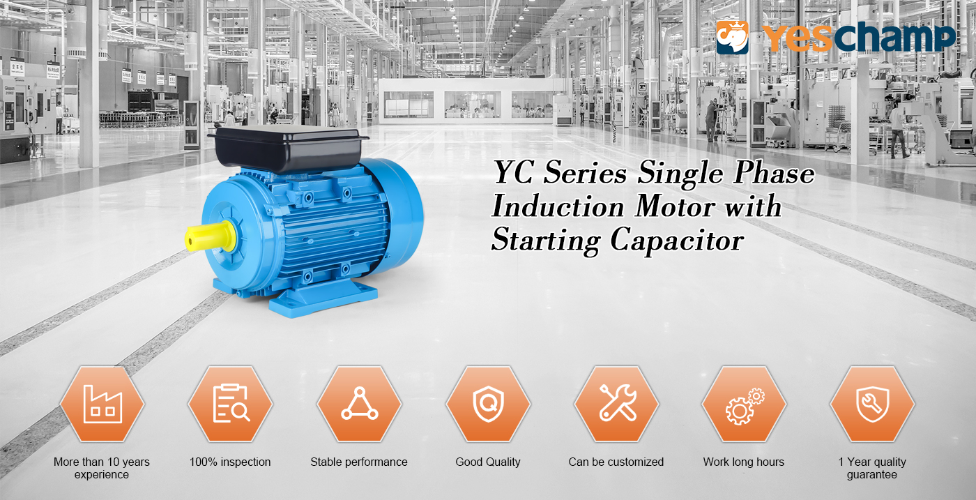 Wholesale YC Series Single Phase Induction Motor with Starting ...