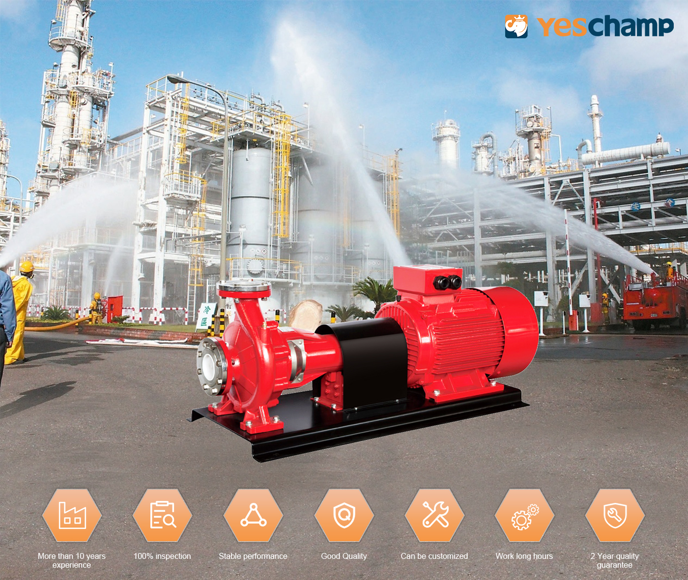 Wholesale End Suction Horizontal Centrifugal Fire Pump Suppliers ...